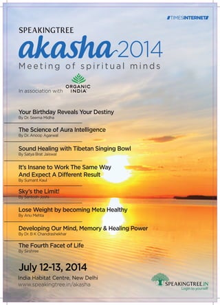 Magazine Speaking Tree Akasha | PDF