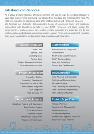 Brochure, Stratitude Salesforce.com Services | PDF