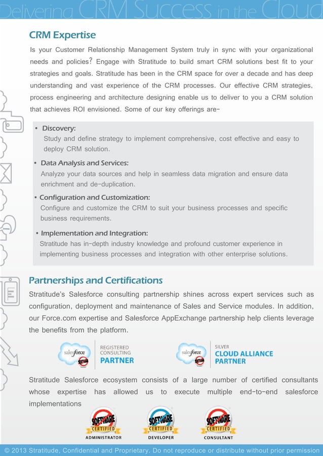 Brochure, Stratitude Salesforce.com Services | PDF