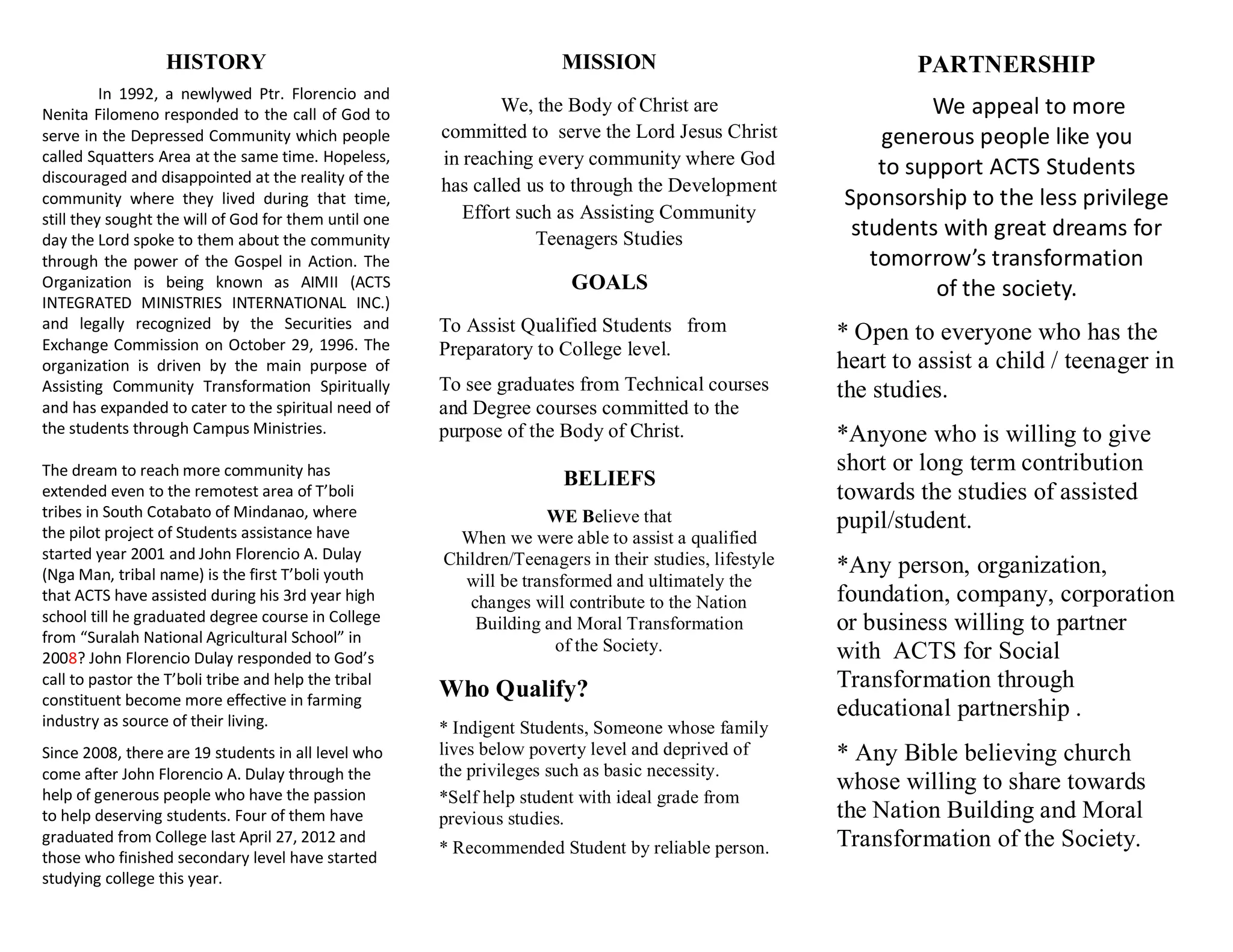 Brochure student assistance | PDF | Student Financial Aid | Financial ...