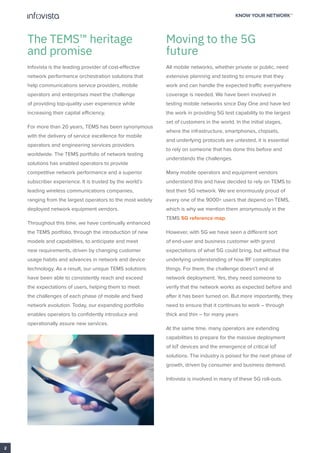 TEMS™ Network Testing Portfolio | Solution Brief | Infovista | PDF