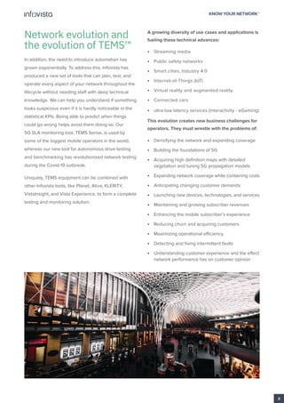 TEMS™ Network Testing Portfolio | Solution Brief | Infovista | PDF