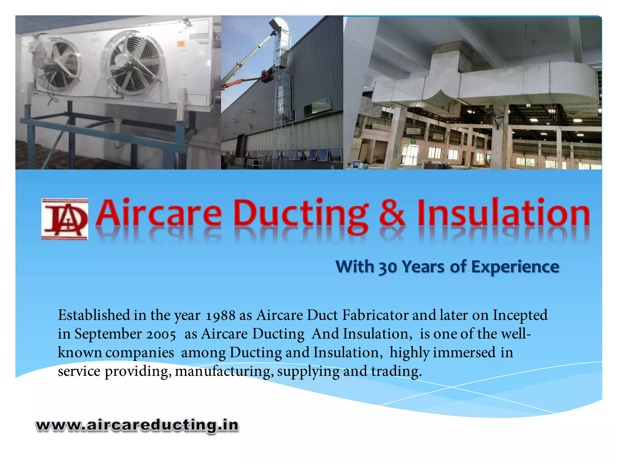 DUCTING WORK By Aircare Ducting & Insulation | PPT