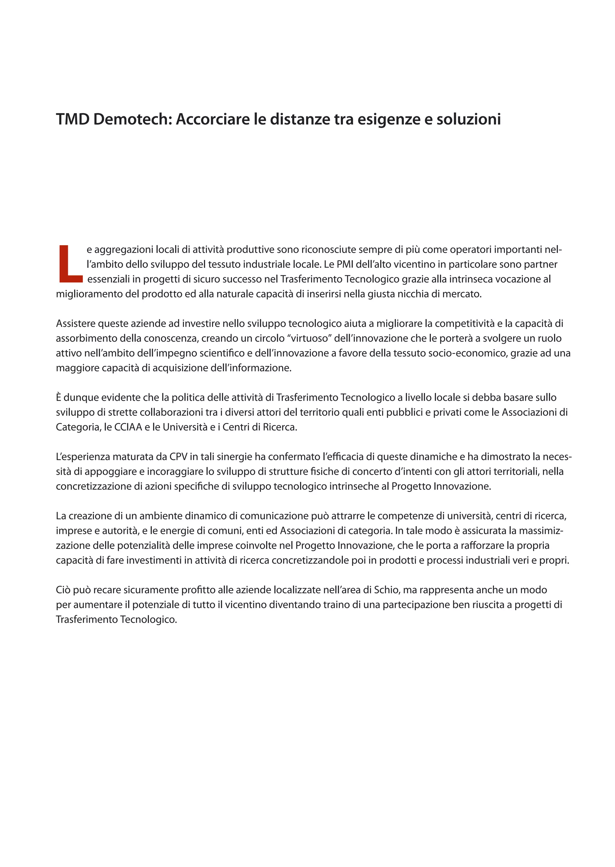 Brochure TMD Demotech | PDF