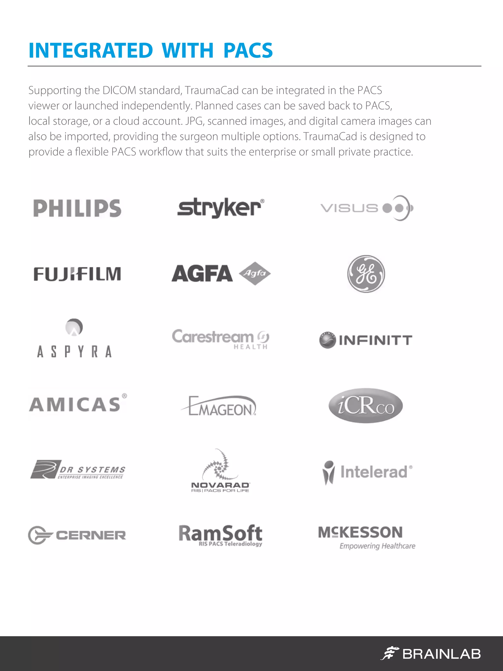 TraumaCad Orthopedic Digital Templating Brochure | PDF