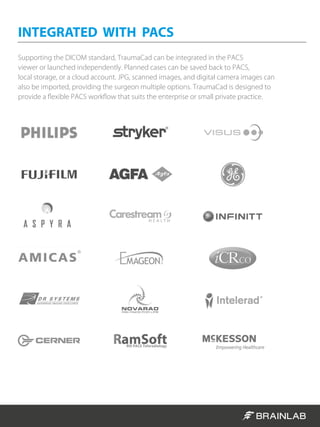 TraumaCad Orthopedic Digital Templating Brochure | PDF