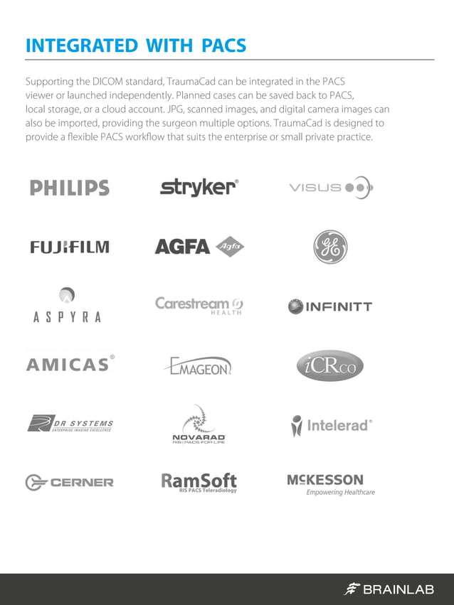TraumaCad Orthopedic Digital Templating Brochure | PDF