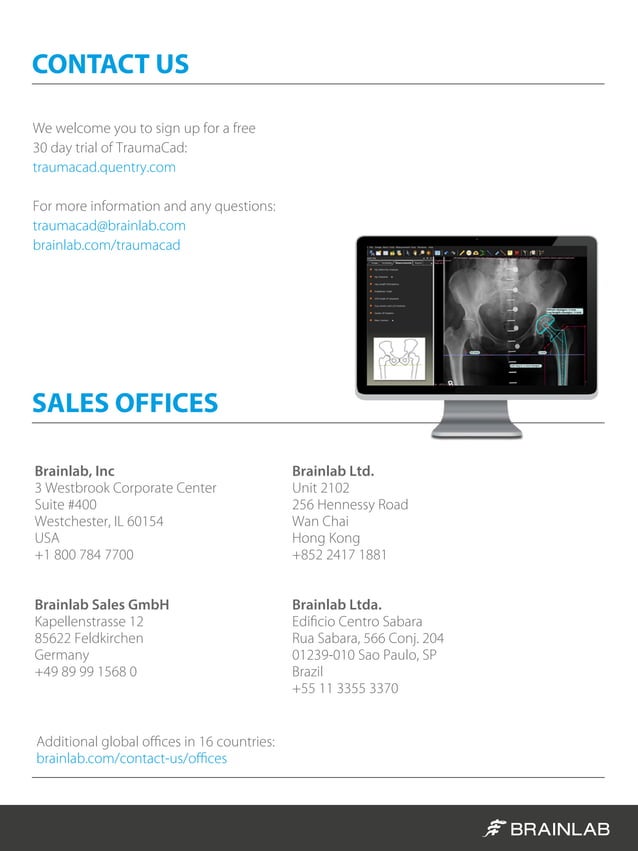 TraumaCad Orthopedic Digital Templating Brochure | PDF