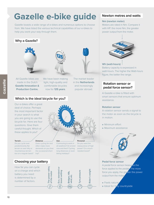 Brochure Gazelle | PDF | Cycling | Sports