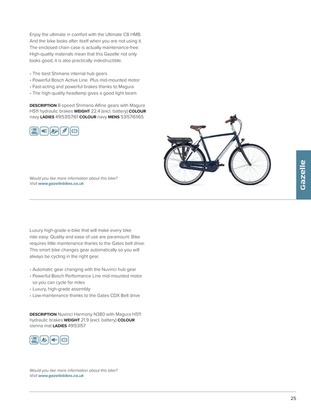 Brochure Gazelle | PDF | Cycling | Sports