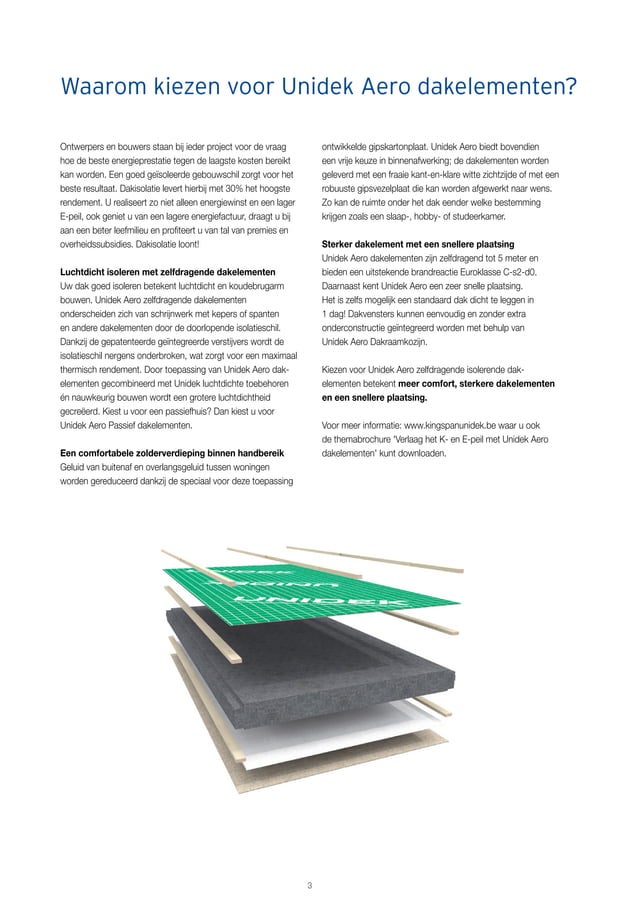 Kingspan Unidek - Brochure Unidek Aero België 09 2015 | PDF