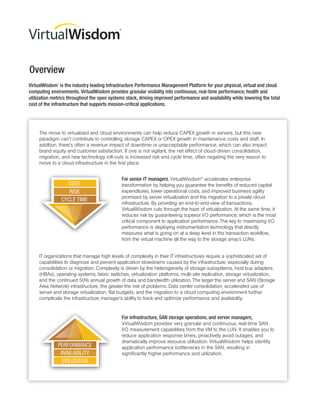 VirtualWisdom Brochure | PDF