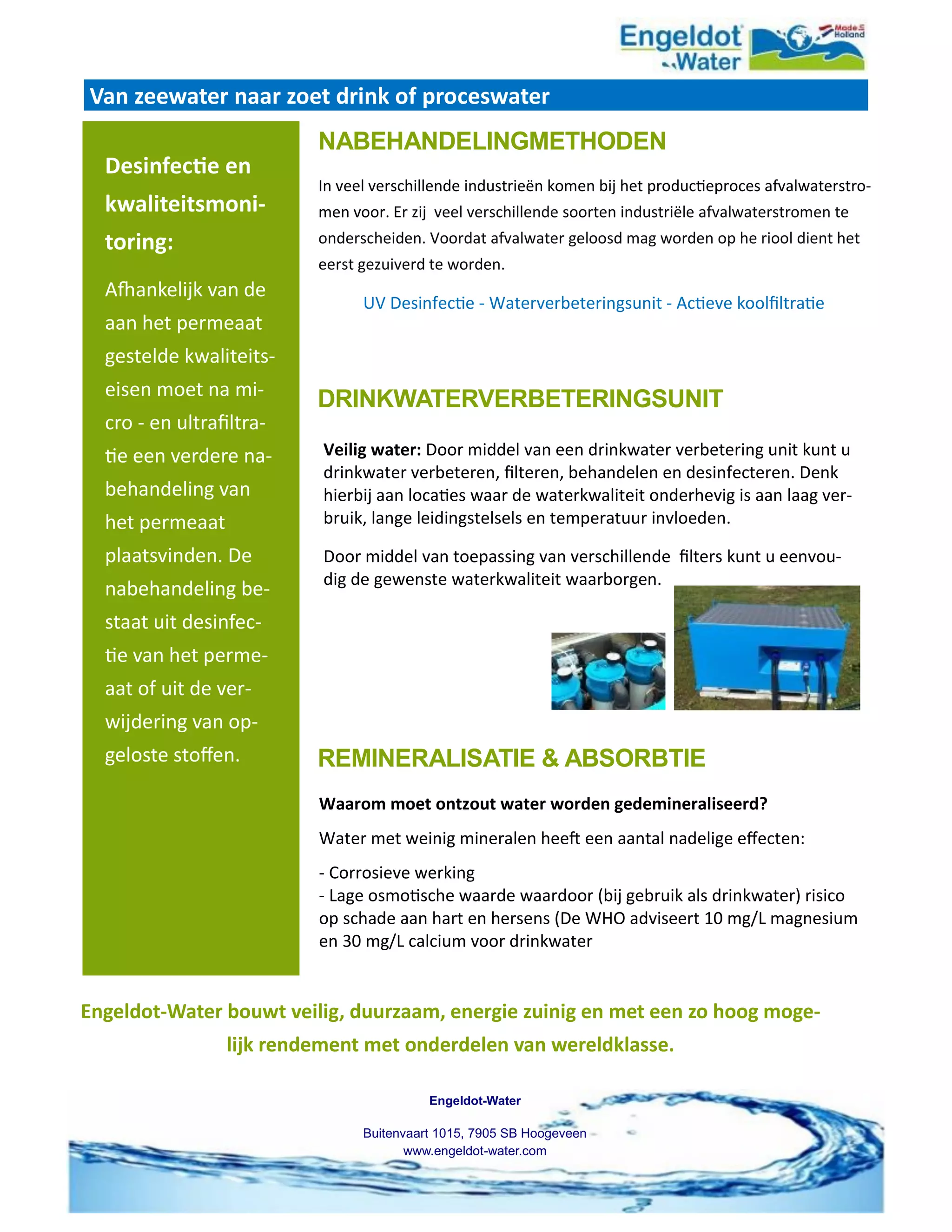Brochure waterbehandeling origineel 19 7-2016-1 gecomprimeerd | PDF