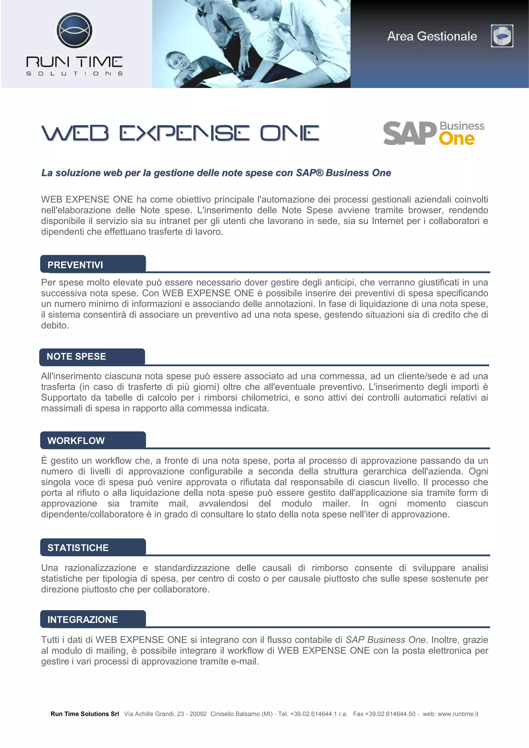 Web EXPENSE One | PDF