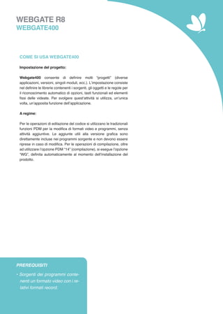 Brochure webgate400 R8 | PDF