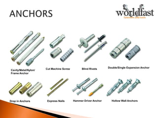 Brochure worldfast fasterners and tools - barcelona spain | PPTX