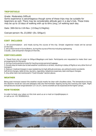 Brochure yambong singalila-kipepeo | PDF