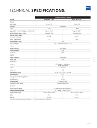 Brochure | Zeiss DTC Thermal Imaging | Optics Trade | PDF