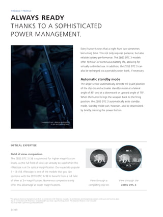 Brochure | Zeiss DTC Thermal Imaging | Optics Trade | PDF