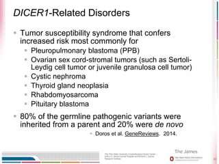 Genetic Syndromes and Thyroid Cancer by Pamela Brock, MS, LGC | PPTX