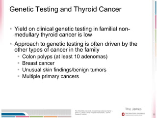 Genetic Syndromes and Thyroid Cancer by Pamela Brock, MS, LGC | PPTX
