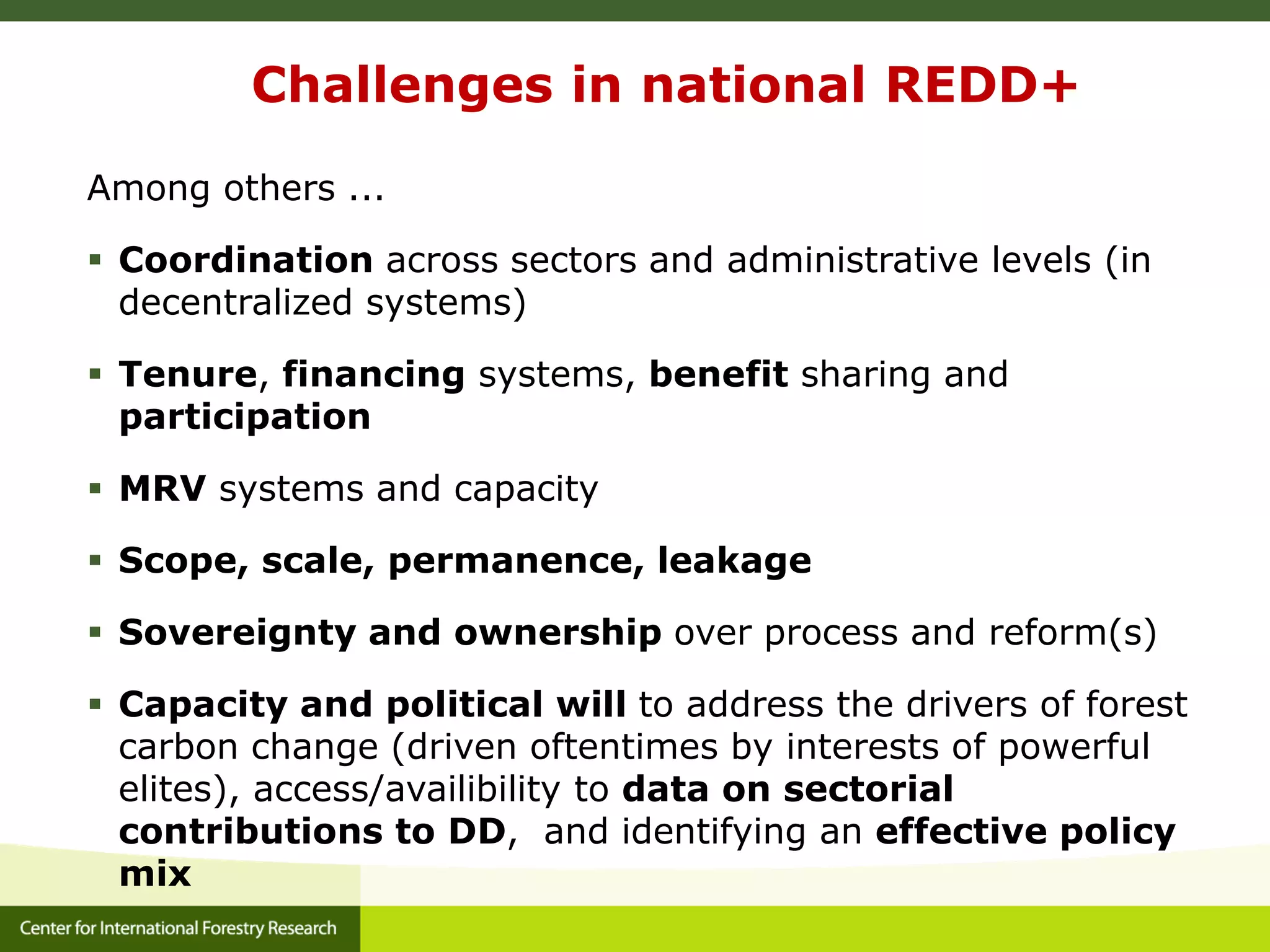 Forests, Climate Change and REDD+: A brief introduction | PPTX