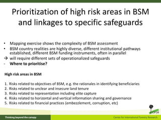 Benefit sharing in a national REDD+ architecture – implications for SIS ...