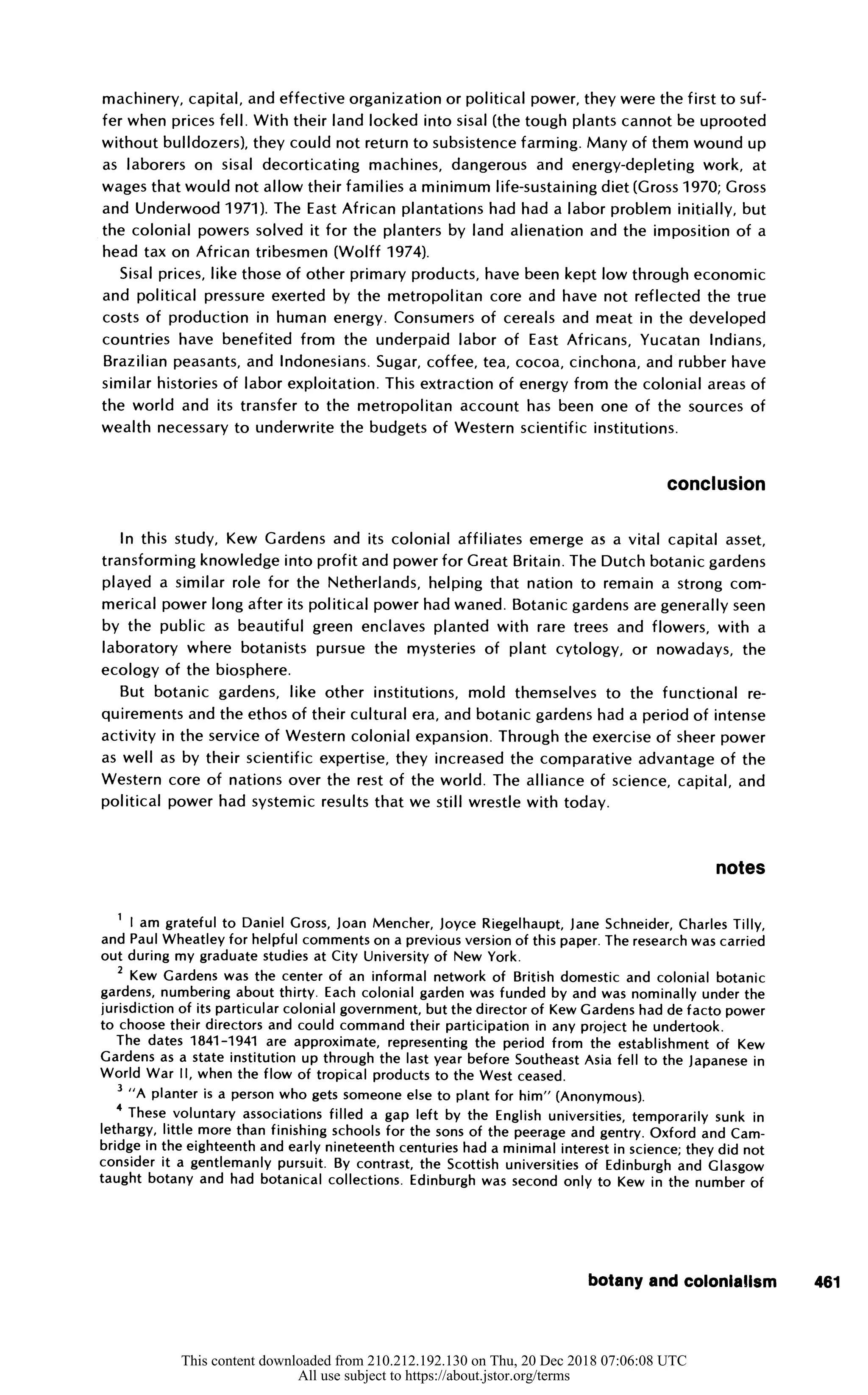 Brockway science and colonial expansion | PDF