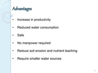 Advanced irrigation system using Arduino | PPT