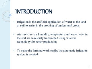 Advanced irrigation system using Arduino | PPTX | Gardening | Home & Garden