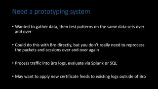 Detecting Malicious SSL Certificates Using Bro | PPT