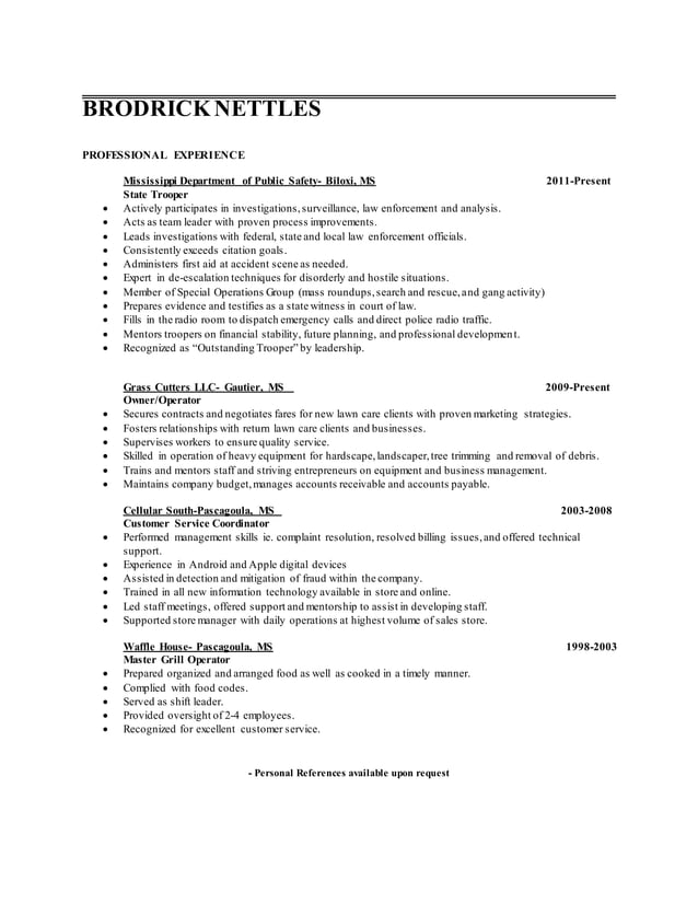 Brodrick's resume | DOCX | Resume Writing and Advice | Job Search
