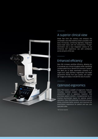 Haag-Streit Elara 900 slit lamp brochure | PDF