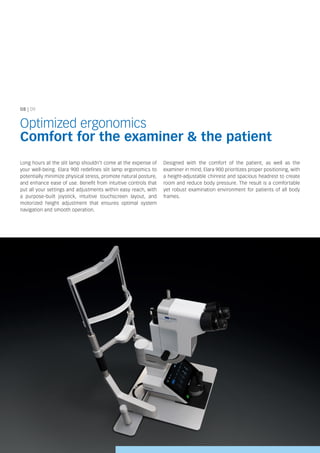 Haag-Streit Elara 900 slit lamp brochure | PDF
