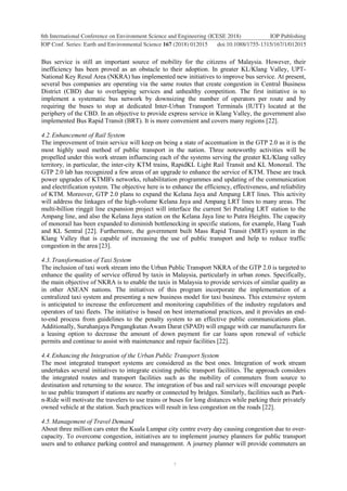 Towards Smart Cities Development: A Study of Public Transport System and Traffic-related Air ...