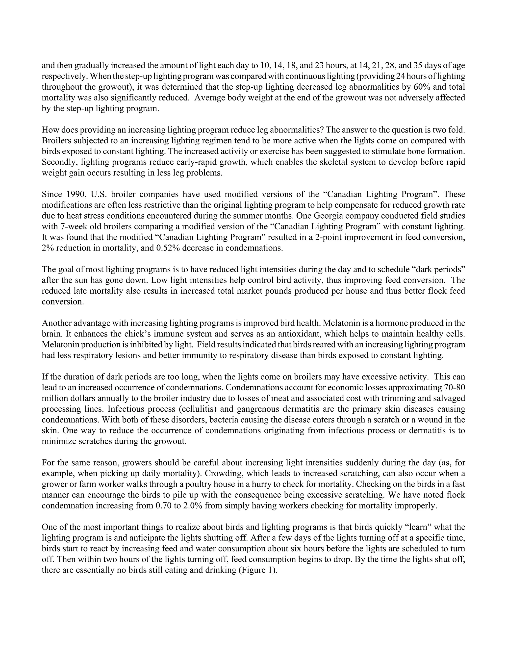 Broiler lighting programme | PDF