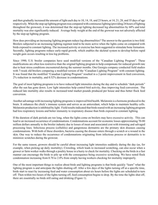 Broiler lighting programme | PDF | Birds | Pets