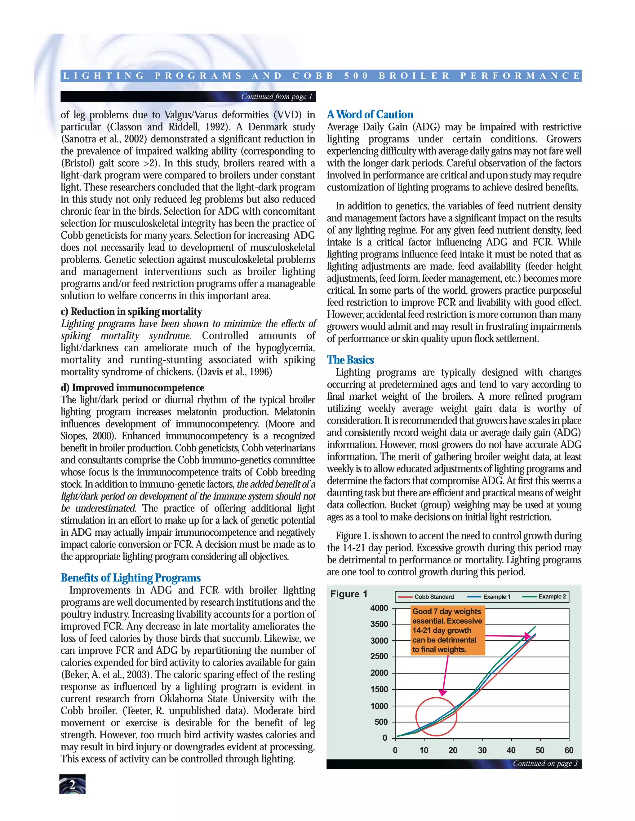 Broiler lighting progrrame cobb | PDF
