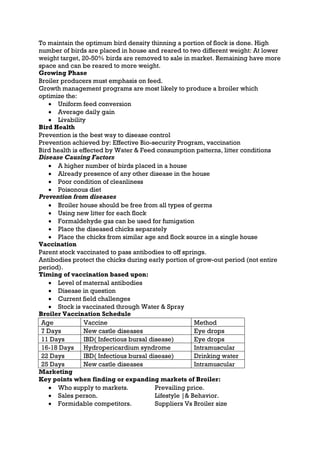 Broiler managemnet | PDF
