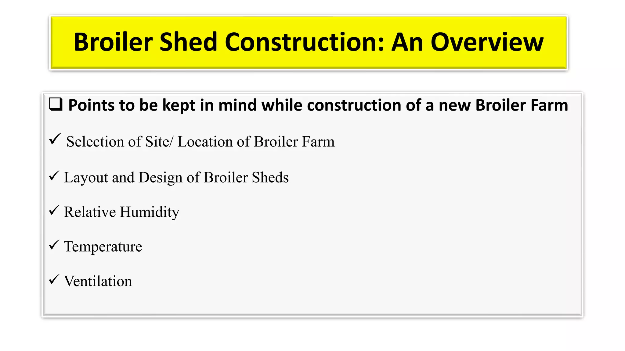 Broiler Poultry Farm Construction Guide | PDF