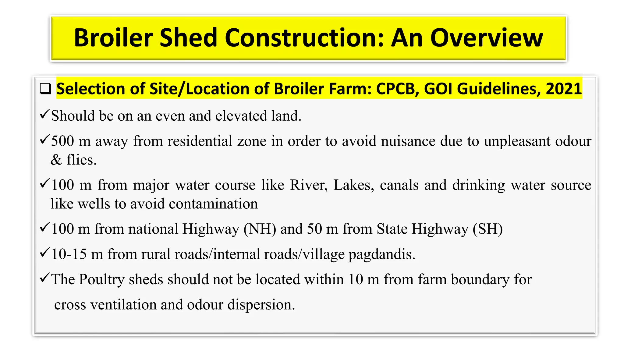 Broiler Poultry Farm Construction Guide | PDF