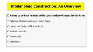 Broiler Poultry Farm Construction Guide | PDF
