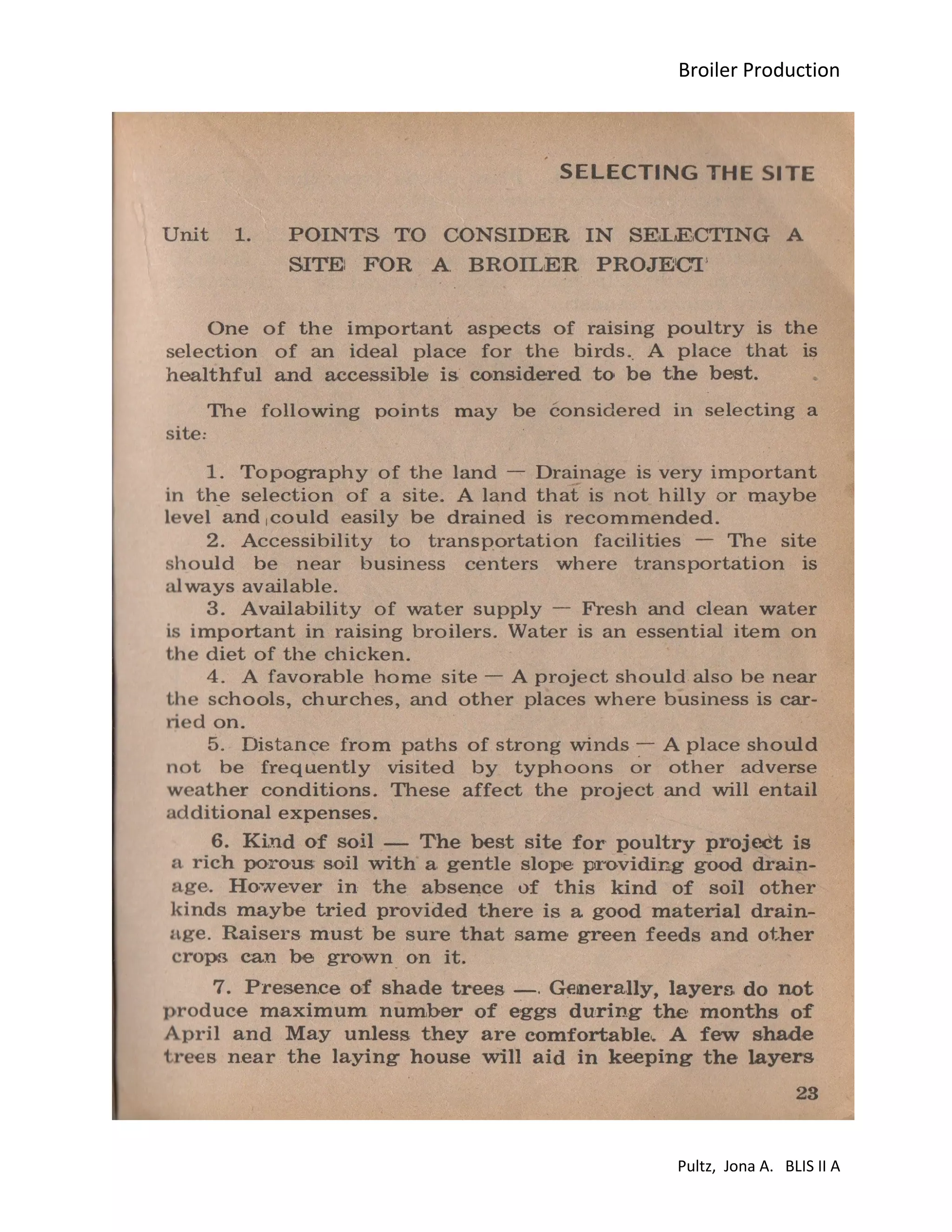 Broiler production | PDF