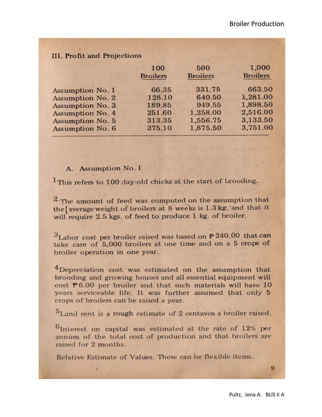 Broiler production | PDF