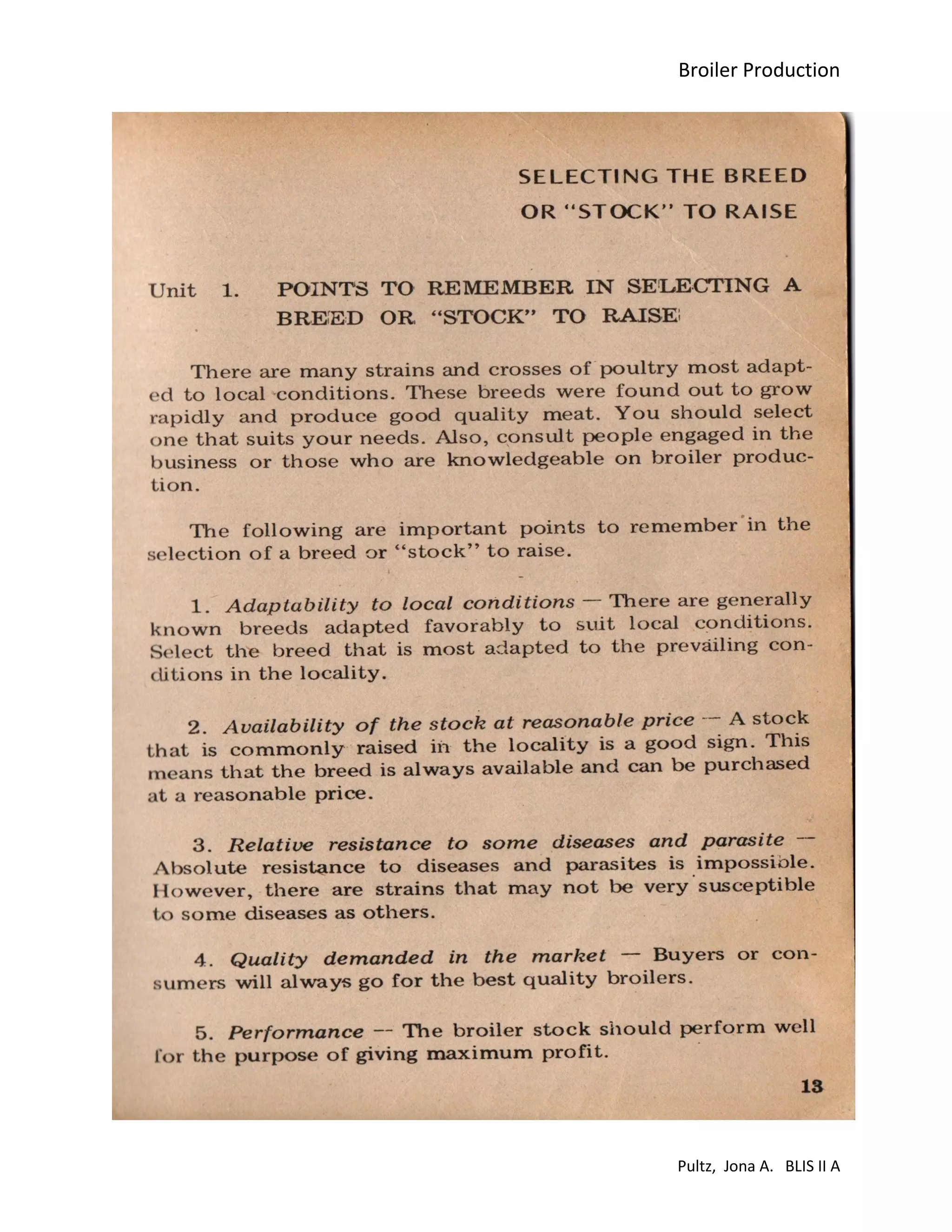 Broiler production pdf | PDF