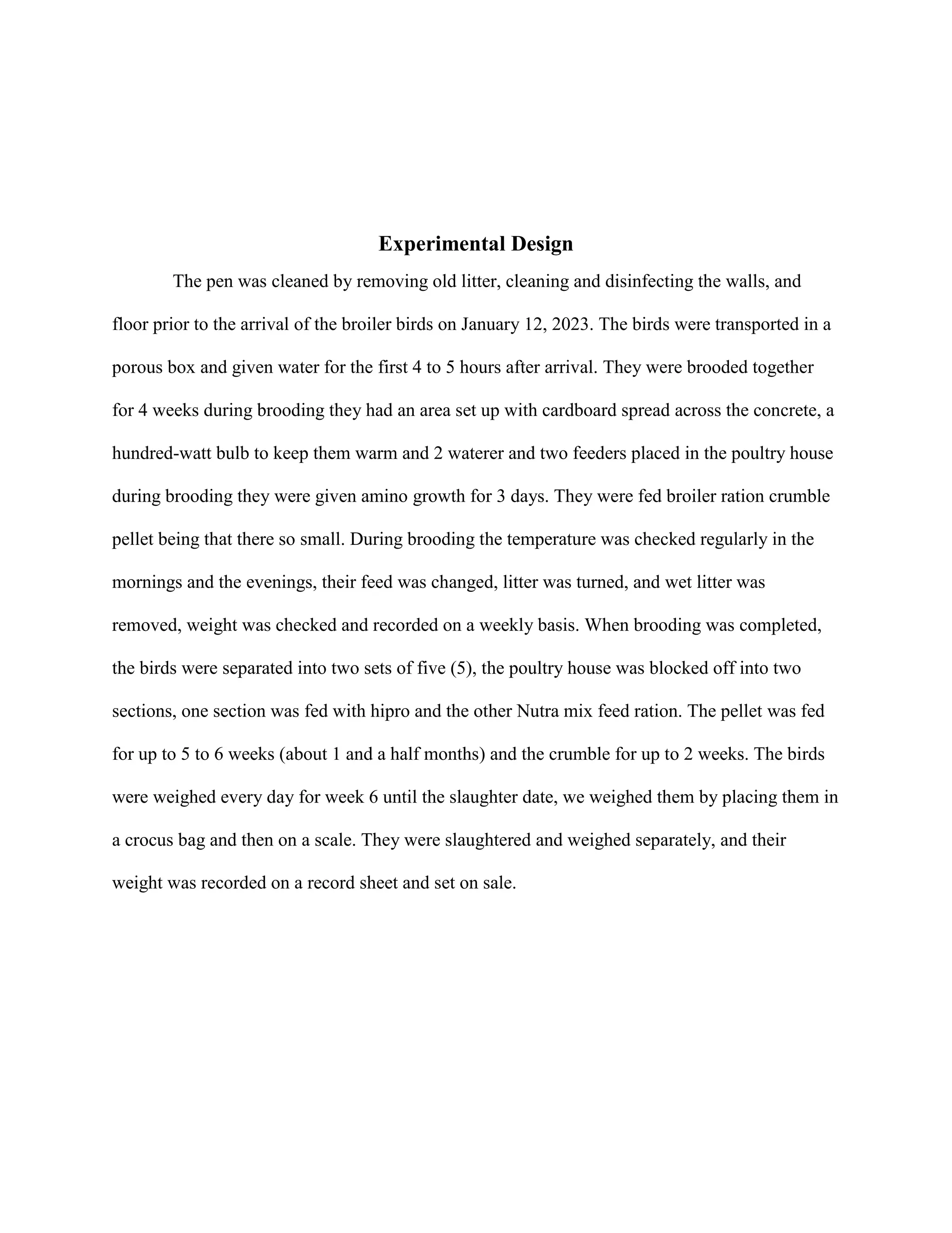 Broiler SBA.docx for agricultural science csec | DOCX