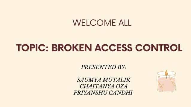 Broken access control | PDF