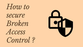 Broken access control | PDF