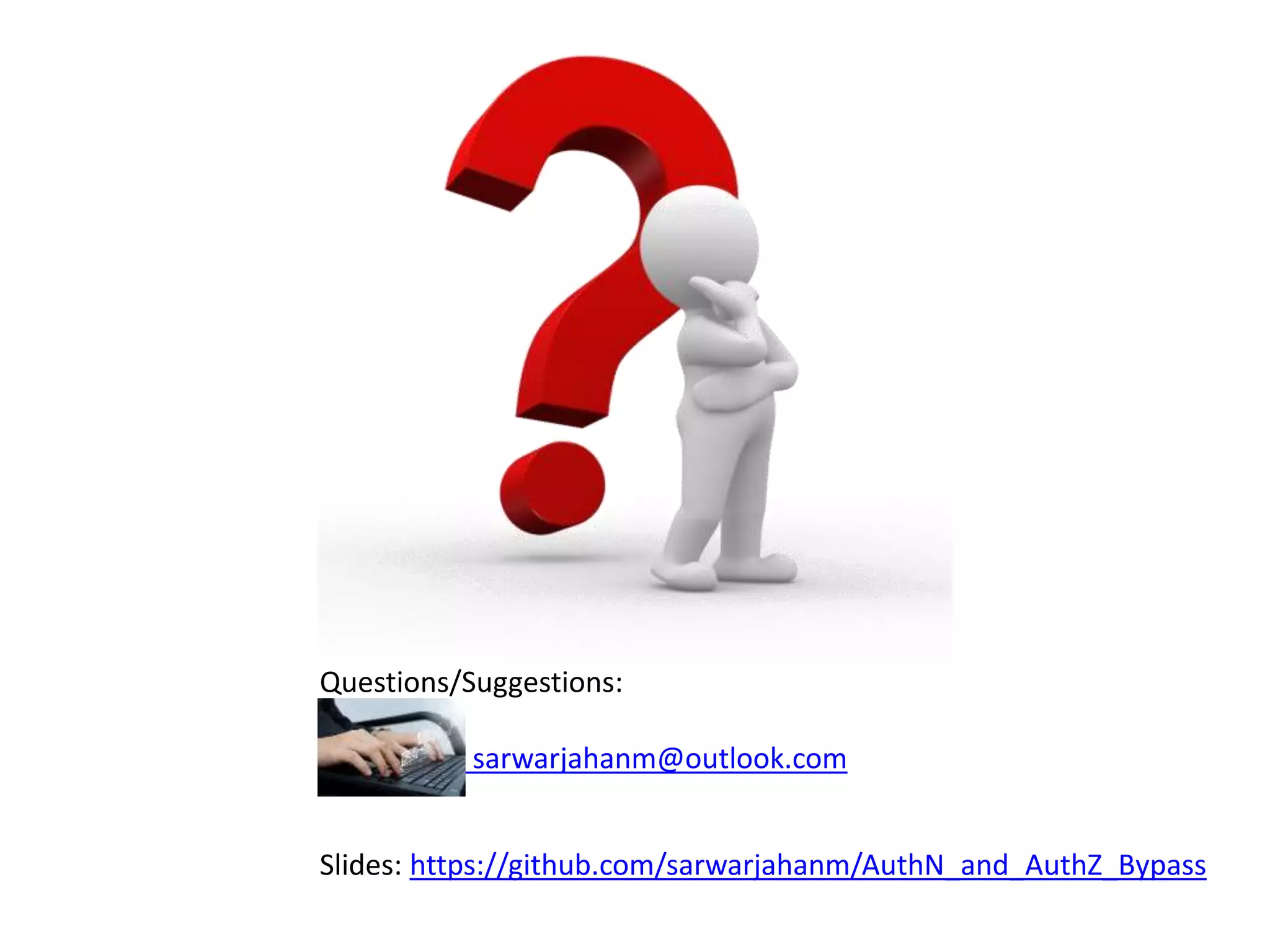 Broken Authentication & authorization | PPSX | Databases | Computer Software and Applications