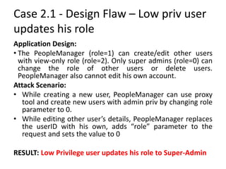 Broken Authentication & authorization | PPSX | Databases | Computer Software and Applications